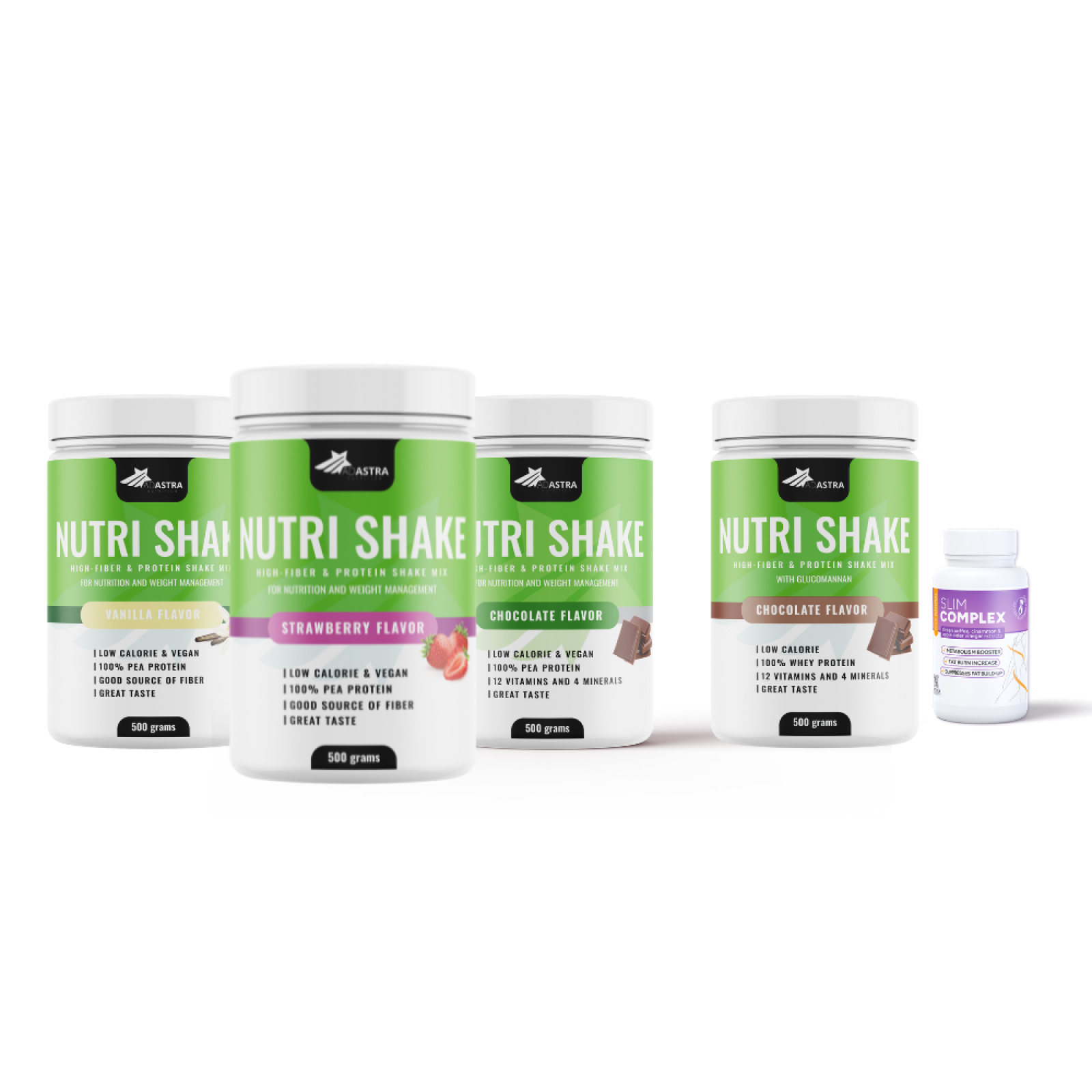 Nutri Shake ( 3 веган, 1 whey) + Slim Complex| Natura Therapy